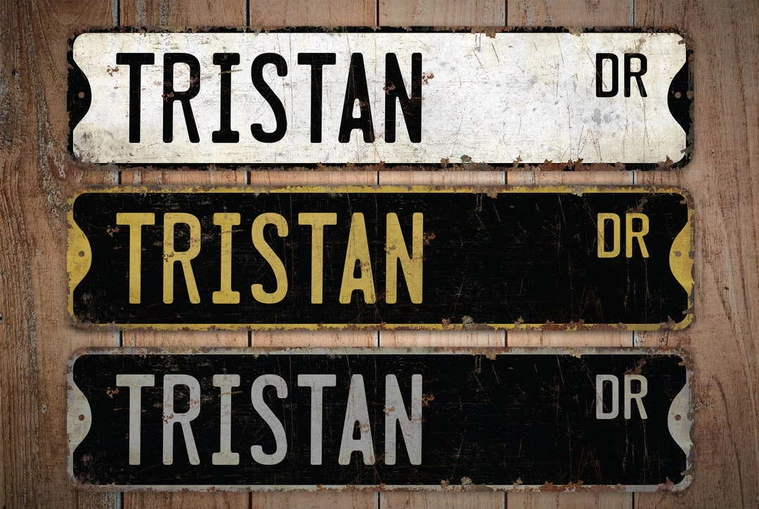 Tristan Name Sign - Kids Room Door Sign - Boys Room Sign - Family Name ...