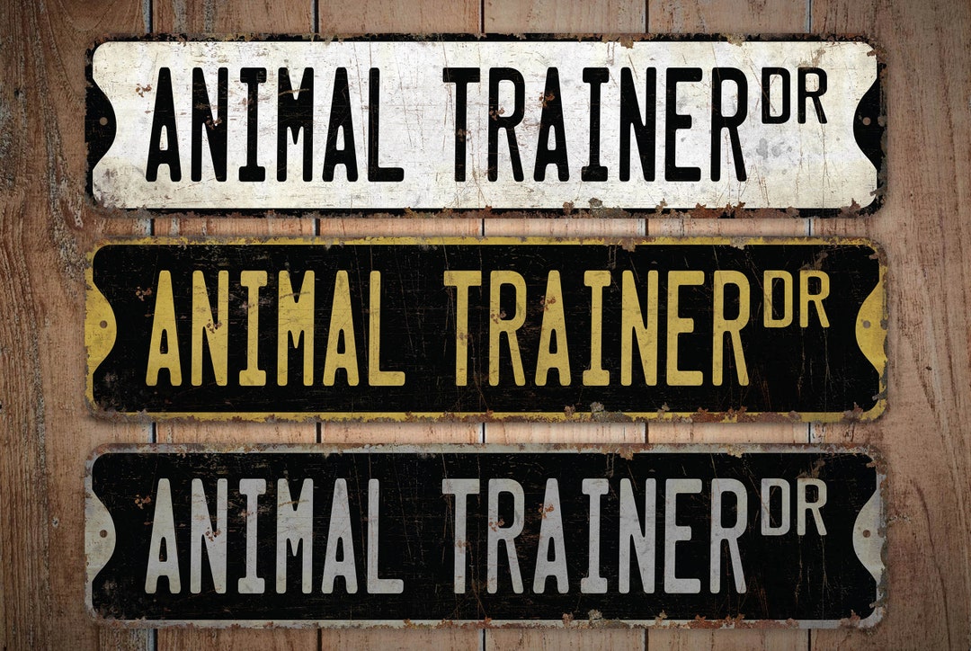 Animal Trainer - Animal Trainer Sign - Animal Trainer Decor - Vintage ...