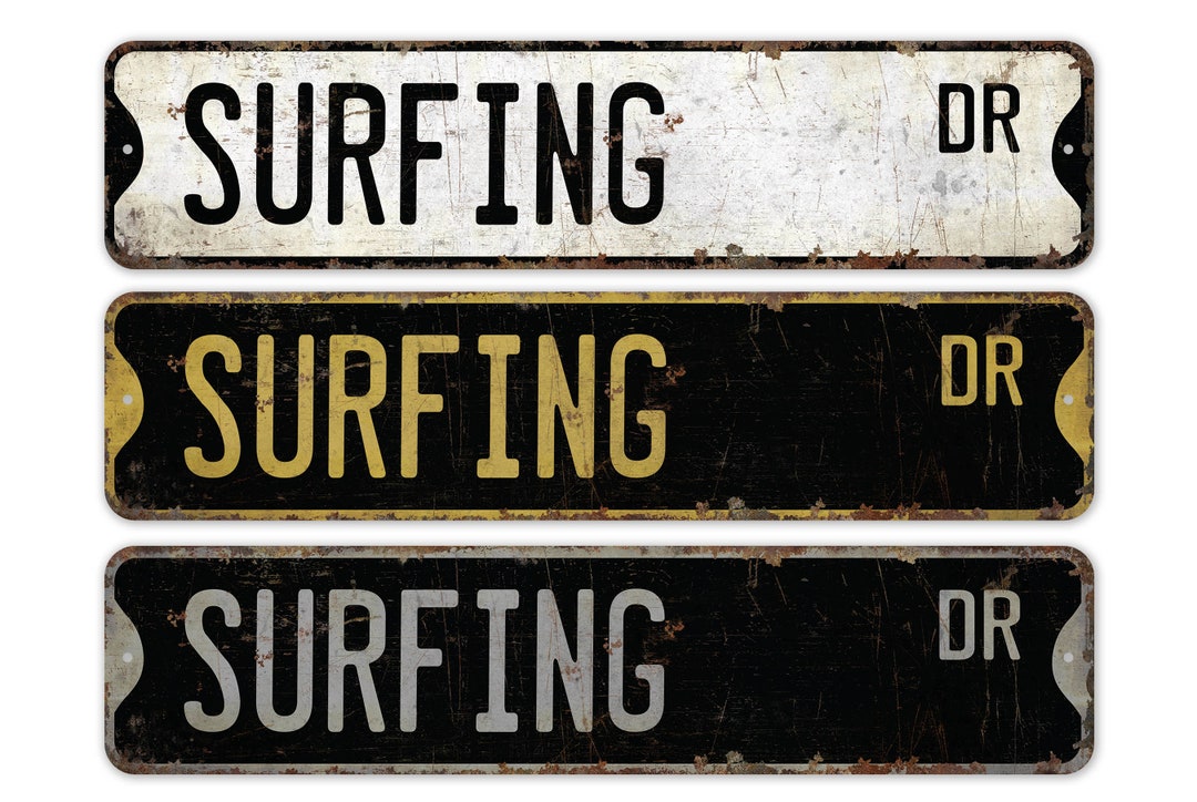 Surfing Sign - Surfing Game Sign - Custom Surfing - Water Game Sign ...