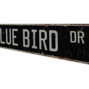 Blue Bird - Blue Bird Sign - Blue Bird Decor - Vintage Style Sign ...