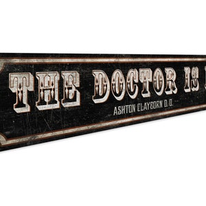 Doctor is in Sign - the Doctor is in - Vintage Style Sign - Custom ...