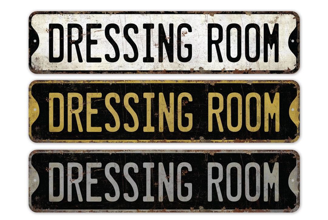 Dressing Room Sign - Dressing Room Decor - Vintage Style Sign - Custom ...