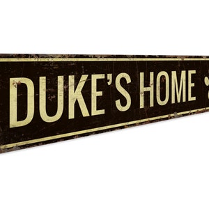 Dukes Home - Dog House Sign - Custom Dog House - Duke Home - Dog House ...