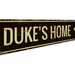 Dukes Home - Dog House Sign - Custom Dog House - Duke Home - Dog House ...