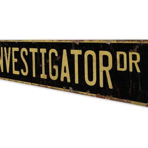 Investigator - Investigator Sign - Investigator Decor - Vintage Style ...