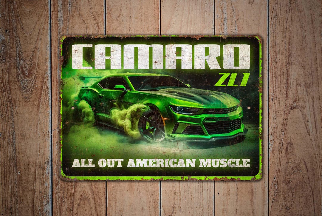 ZL1 Camaro Sign - ZL1 Camaro Gift - ZL1 Camaro Owner Gift - Camaro Sign ...