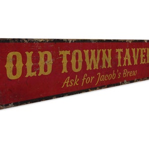 Old Town Tavern - Vintage Style Sign - Tavern Sign - Old Town Bar ...