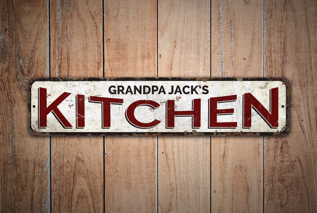 Kitchen Door Sign Kitchen Door Decor Vintage Style Sign Kitchen Sign ...