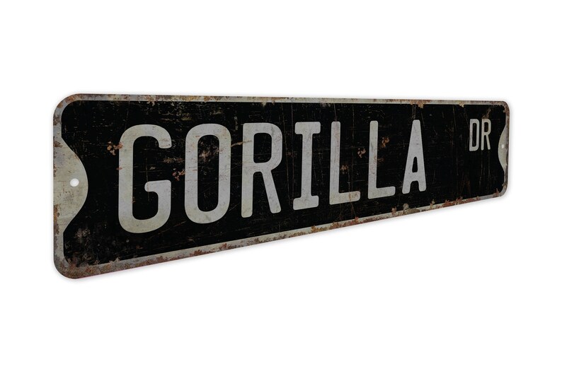 Gorilla Gorilla Sign Gorilla Decor Vintage Style Sign - Etsy