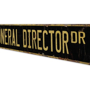 Funeral Director - Funeral Director Sign - Funeral Director Decor ...