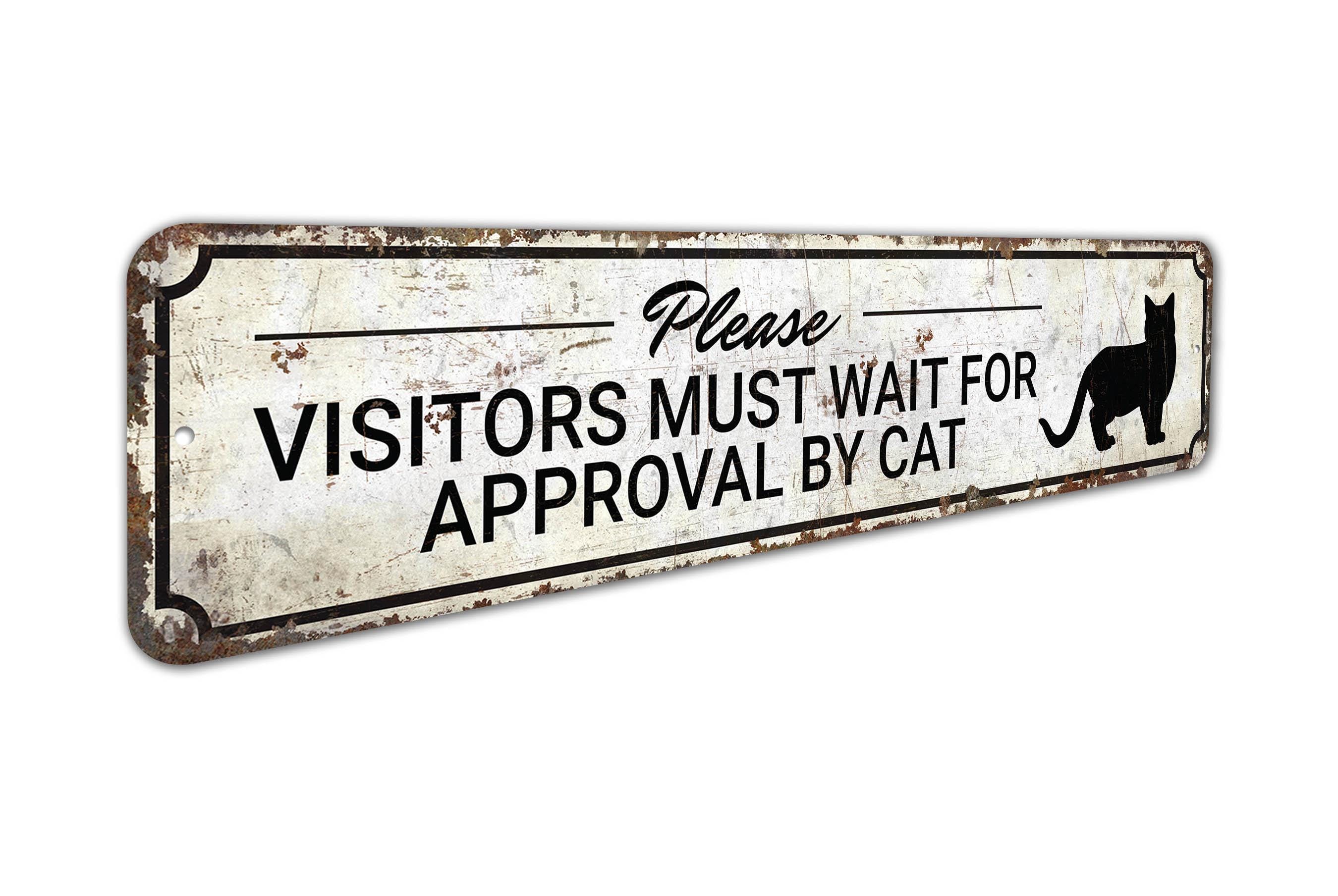 Cat Sign - Funny Decor - Cat Lover Gift - Cat Owner Gift - Sarcasm Sign ...