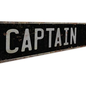 Captain - Captain Sign - Captain Decor - Vintage Style Sign - Custom ...