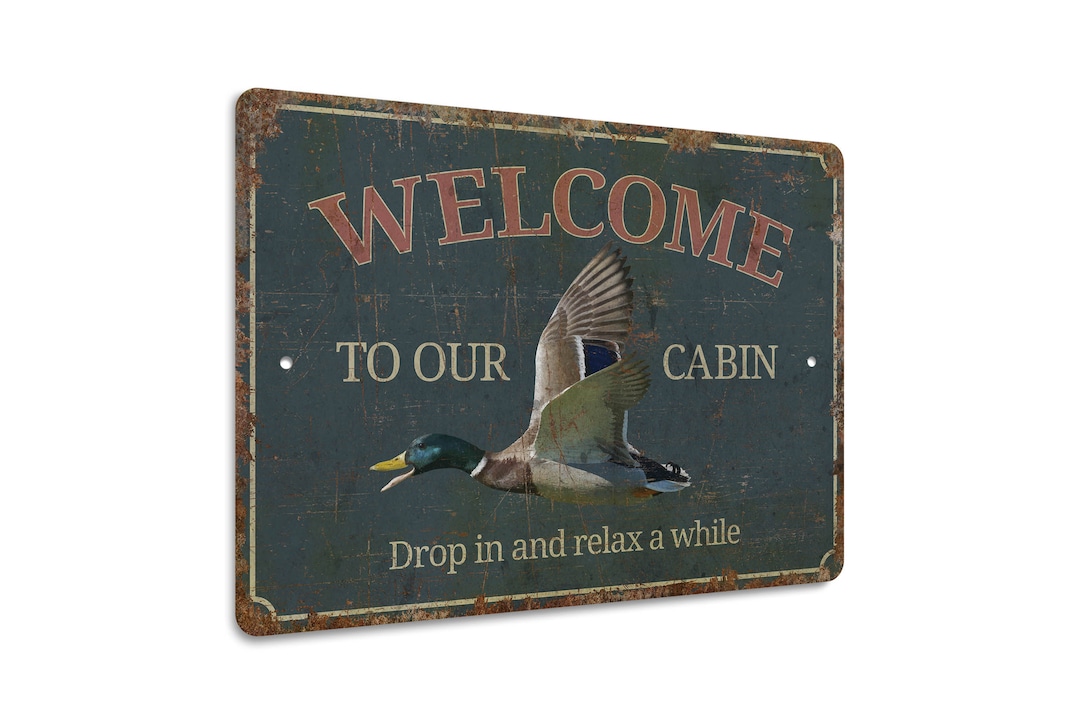 Welcome to Our Cabin Sign - Welcome to Cabin - Cabin Welcome Sign ...