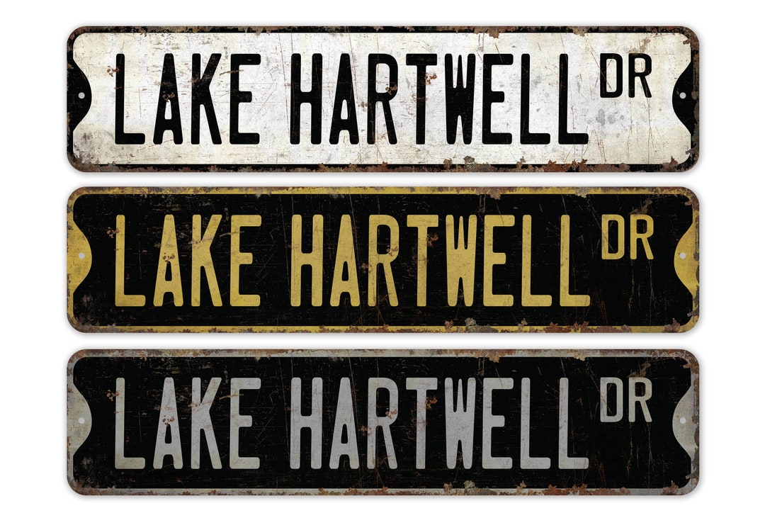 Lake Hartwell - Lake Hartwell Sign - GA-SC Border Lake - Lake Hartwell ...