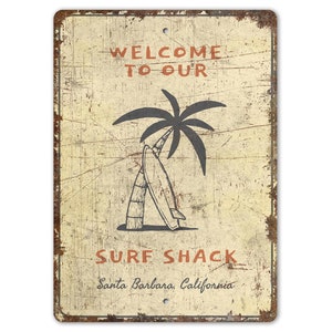 Welcome to Our Surf Shack Sign - Surf Shack Decor - Surf Shack Sign ...
