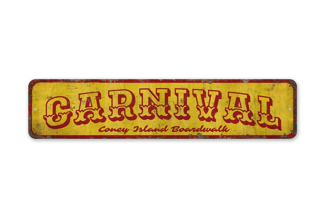 Carnival Sign - Carnival Decor - Custom Carnival Sign - Vintage Style ...
