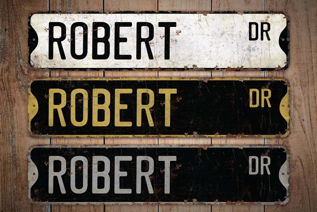 Robert Name Sign - Kids Room Door Sign - Boys Room Sign - Family Name ...