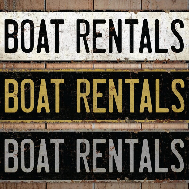 Boat Rental Sign - Etsy