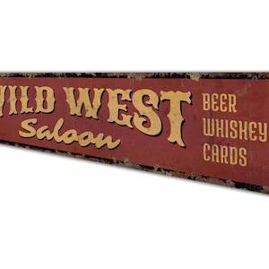 Wild West Saloon Sign - Wild West Saloon - Wild Saloon - Ranch Decor ...