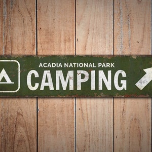 National Park Sign - National Park Decor - Camping Sign - Custom Arrow ...
