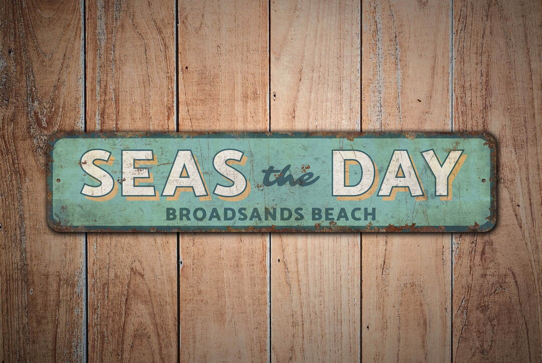 Seas the Day Sign - Beach Sign - Beach Decor - Custom Beach House Sign ...