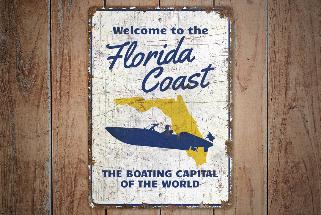 Florida Coast Sign - Florida Beach Sign - Florida Beach Decor - Florida ...