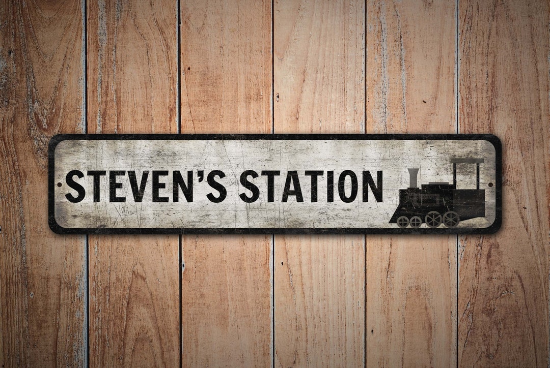 Train Room Sign - Vintage Style Sign - Train Sign Decor - Train Room ...