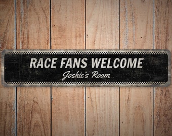 Welcome Race Fans Sign - Etsy