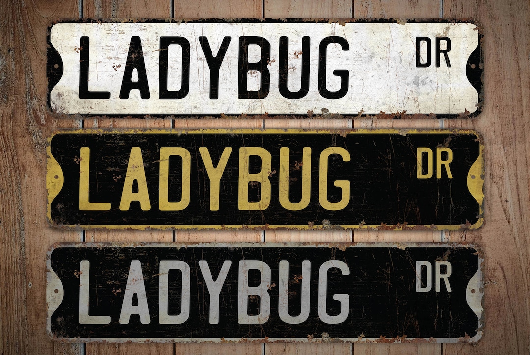 Ladybug Ladybug Sign Ladybug Decor Ladybug Lover Gift Custom Street ...