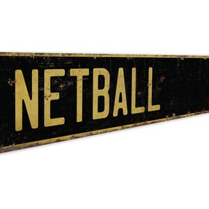 Netball Netball Sign Netball Game Sign Netball Decor Custom Netball ...