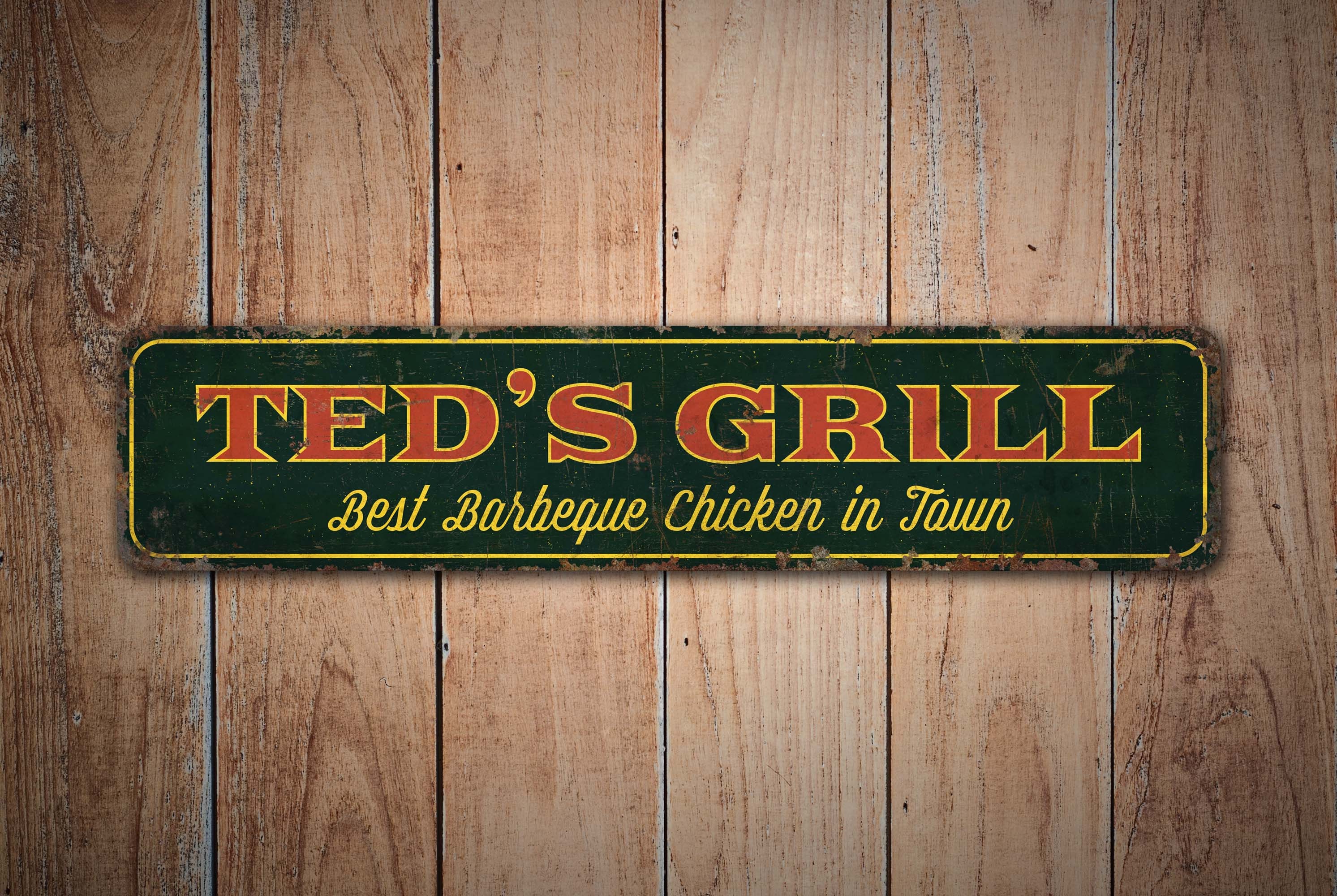 Chicken Bbq Smoker Signs