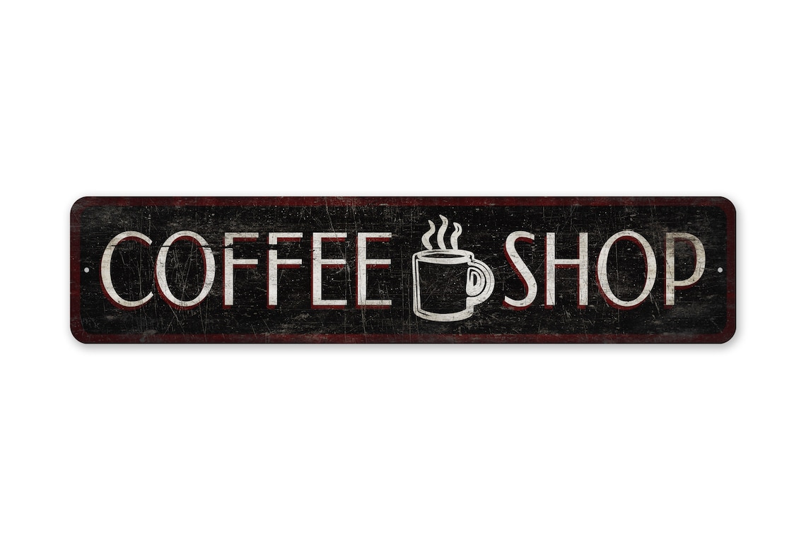 Custom Coffee Shop Coffee Shop Sign Coffee Shop Decor - Etsy