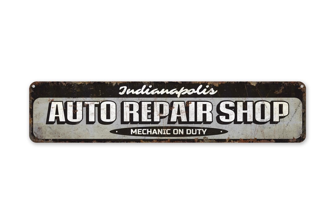 Auto Repair Shop - Repair Shop Decor - Vintage Style Sign - Auto Repair ...