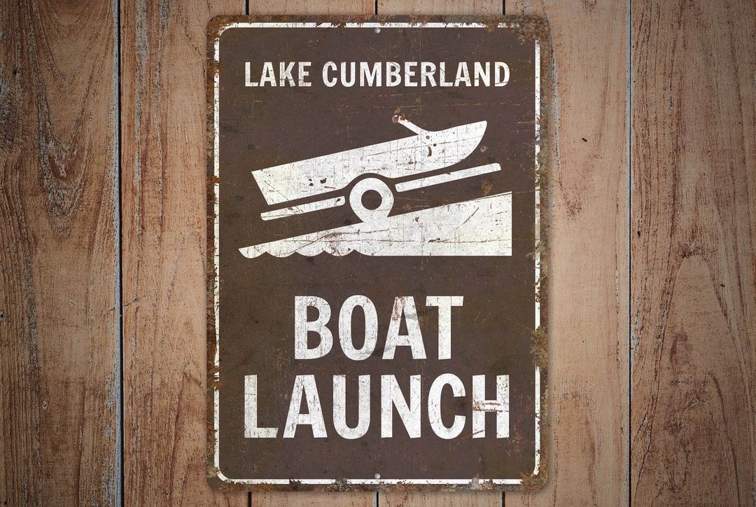 Boat Launch - Boat Launch Sign - Lake House Decor - Boat Launch Decor ...