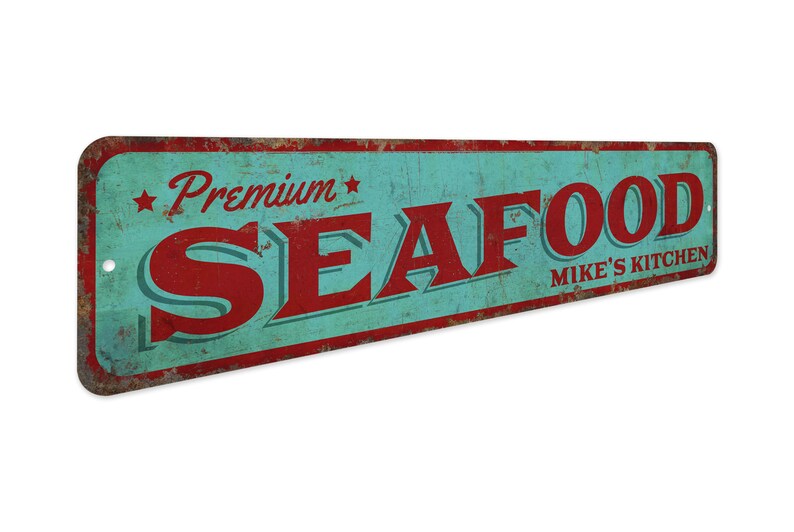 Seafood Sign Seafood Restaurant Seafood Decor Custom | Etsy