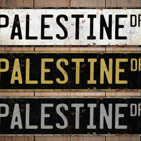 Palestine Street Sign - Etsy