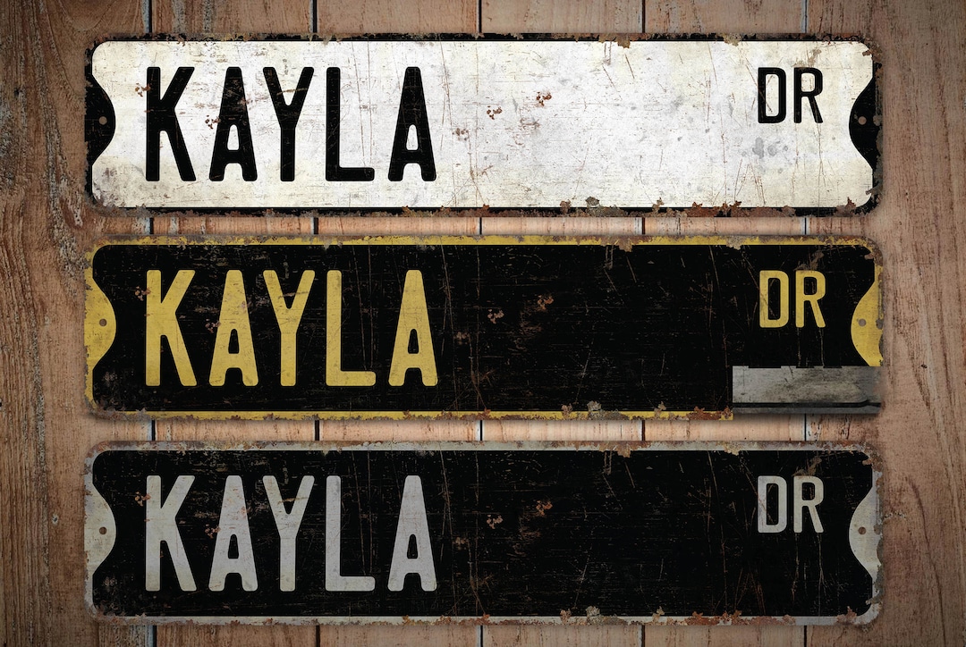 Kayla Name Sign - Children Name Sign - Girls Name Sign - Home Decor ...