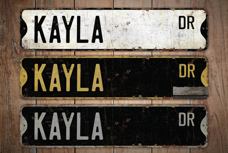 Kayla Name Sign Children Name Sign Girls Name Sign Home - Etsy