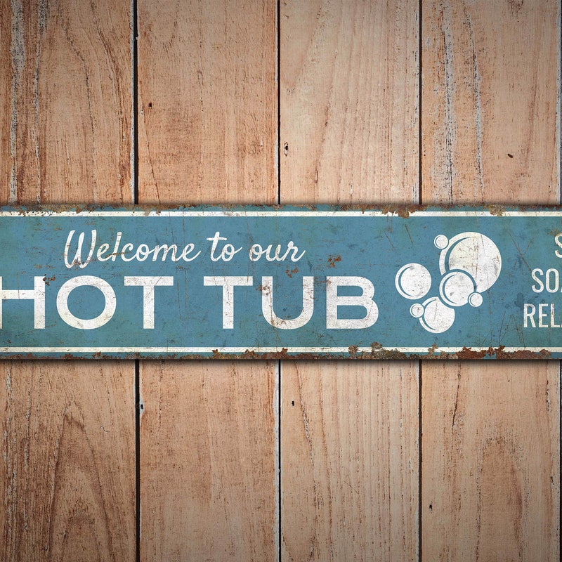 Hot Tub Signs - Etsy