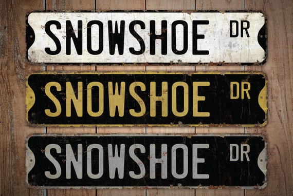 Snowshoe Snowshoe Sign Snowshoe Decor Custom Snowshoe | Etsy