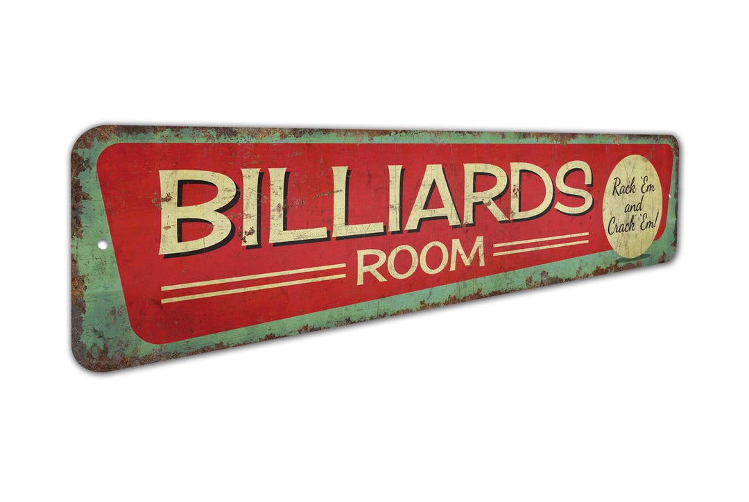 Billiards Room Sign - Billiards Room - Billiards Room Decor - Game Room ...