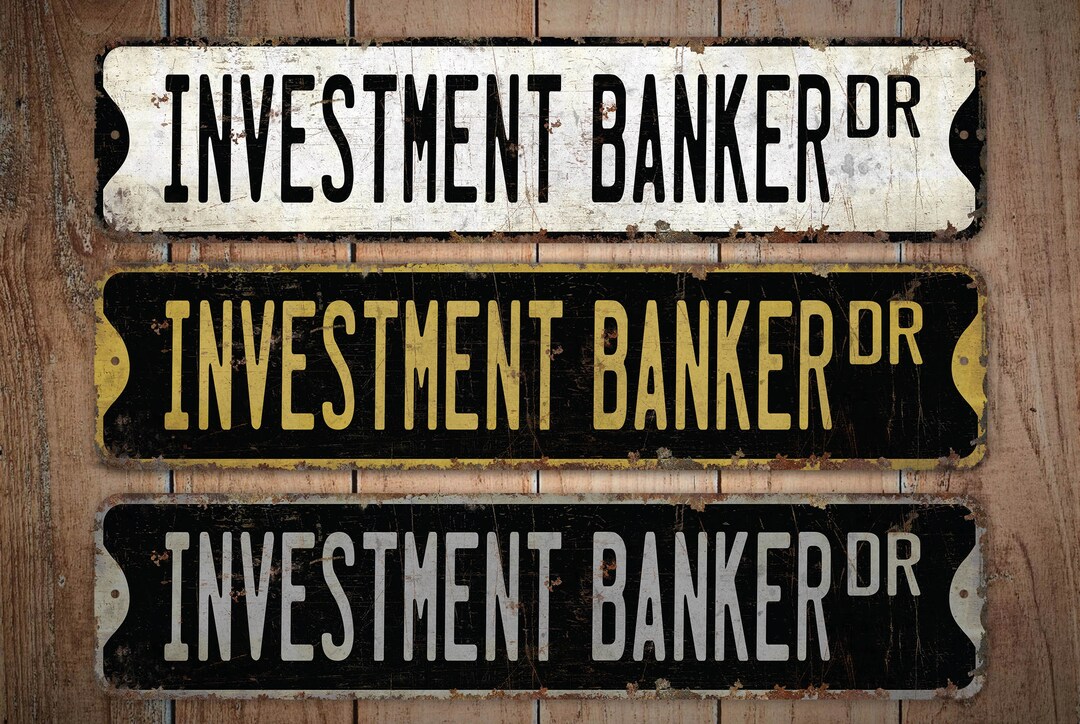 Investment Banker - Investment Banker Sign - Investment Banker Decor ...