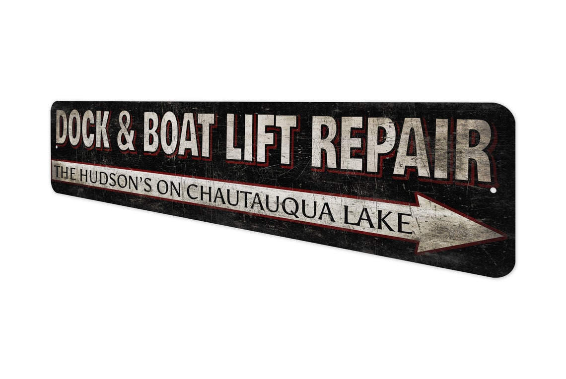Dock and Boat Lift Repair Sign Lift Repair Sign Vintage | Etsy
