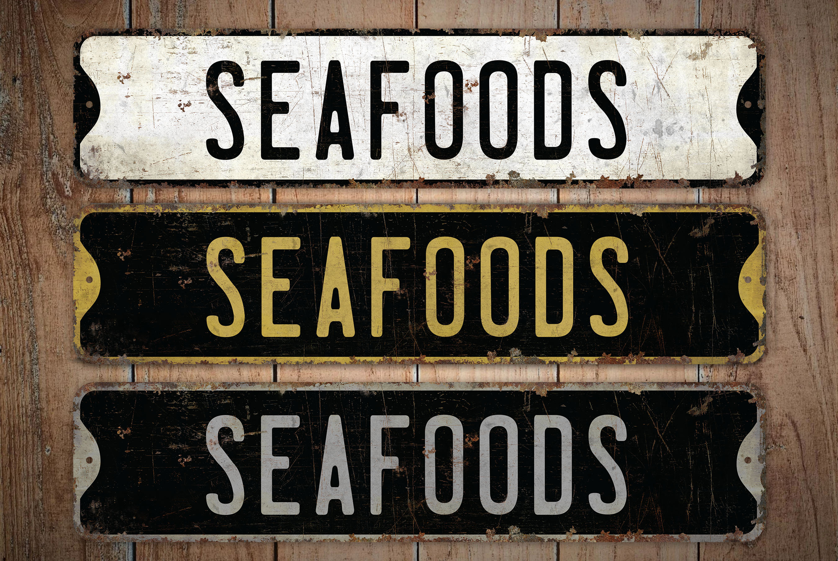 Seafood Sign Seafood Restaurant Seafood Decor Custom - Etsy