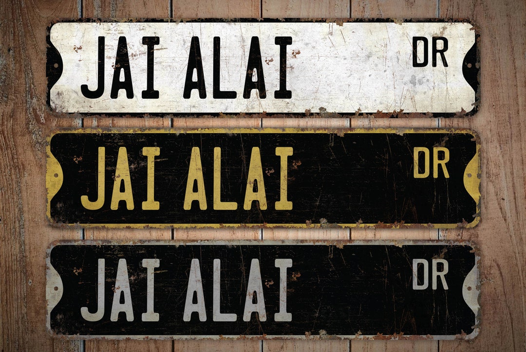 Jai Alai - Jai Alai Sign - Jai Alai Game Sign - Jai Alai Decor - Custom ...