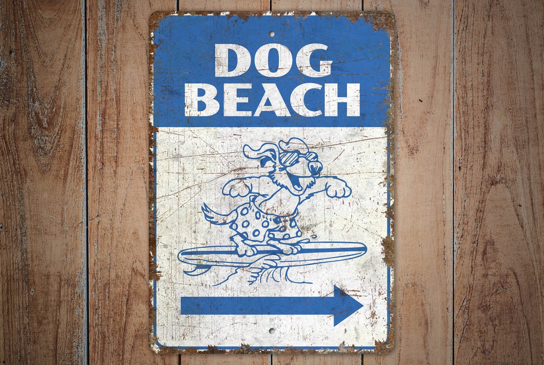 Dog Beach Sign - Dog Beach - Beach Sign - Beach Decor - Dog Beach Decor ...