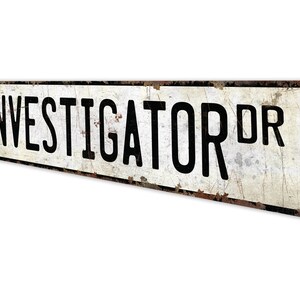Investigator - Investigator Sign - Investigator Decor - Vintage Style ...
