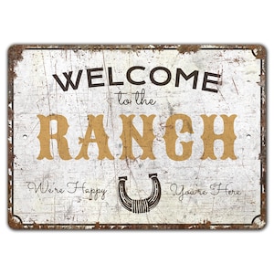 Welcome to the Ranch - Ranch Decor - Ranch Sign - Cowboy Gift - Ranch ...