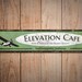 Elevation Cafe Sign - Vintage Style Sign - Elevation Cafe Decor ...