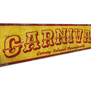 Carnival Sign - Carnival Decor - Custom Carnival Sign - Vintage Style ...